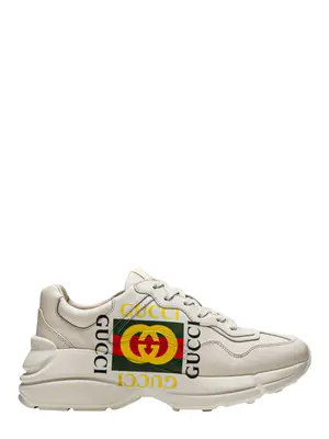 Gucci Rhyton Leather Sneaker - Cream