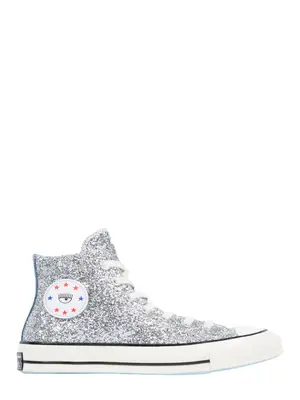 CONVERSE Chiara X Chuck 70 High Glitter Sneakers - Silver
