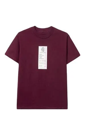 ANTI SOCIAL SOCIAL CLUB Read Receipts Tee 'maroon - Red