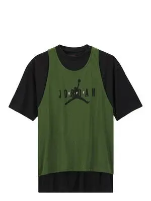 JORDAN X Off-white Short-sleeve Top 'forest - Green