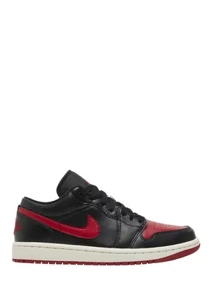 JORDAN 1 Low 'bred Sail' Sneakers - Black