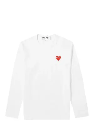 PLAY COMME DES GARCON Comme Des Garçons PLAY Long-Sleeve Logo Tee