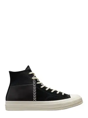 CONVERSE Chuck 70 Crafted Leather High-top Sneakers - Black
