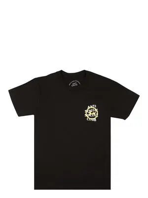 ANTI SOCIAL SOCIAL CLUB X Fragment Design Yellow Bolt Tee - Black