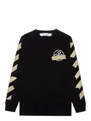 Off-White Tape Arrows Long Sleeve T-shirt - Black