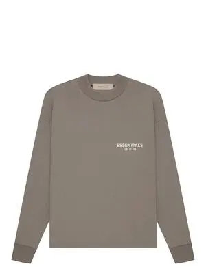 Fear Of God Essentials Long-sleeve Tee 'desert Taupe - Grey
