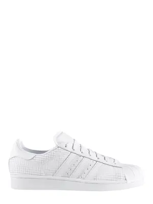 Adidas Superstar Scored Leather Triple - White