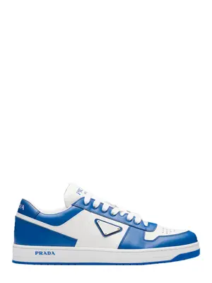 Prada Downtown Leather Sneakers - White