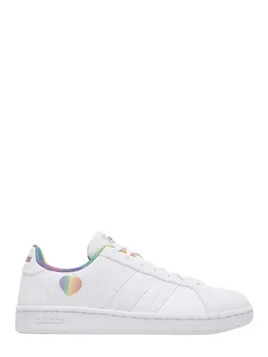 Adidas Grand Court Rainbow Pride Sneakers - White