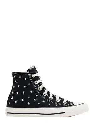 CONVERSE Chuck Taylor All Star High Embroidered Stars - Black