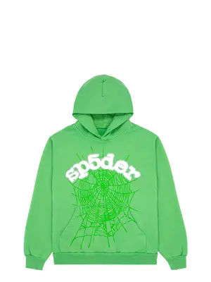 SP5DER Web Printed Hoodie - Green