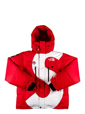 Supreme X The North Face Logo Summit Series Himalayan Parka - Red