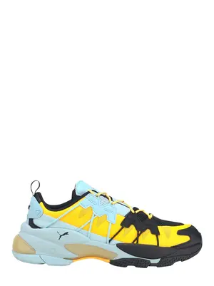 PUMA Lqdcell Omega Striped Knit Sneakers - Yellow