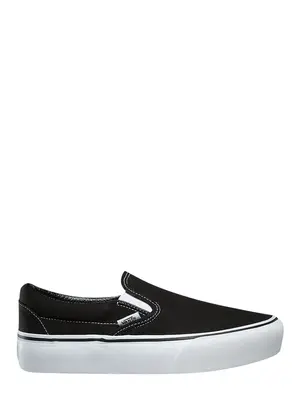 VANS Classic Slip-on Platform Sneakers - Black