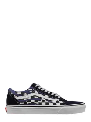 VANS Old Skool Checker Flame Sneakers - Blue