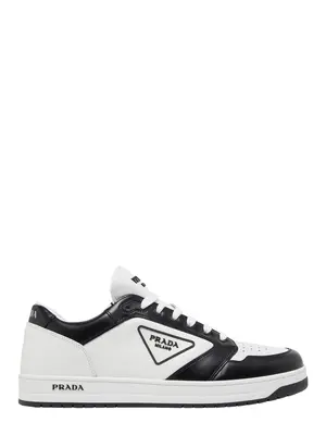 Prada New Avenue Leather Low Top Sneakers - White