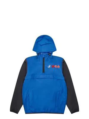Play Comme Des Garcon X K-way Full Zip Hoodie - Blue