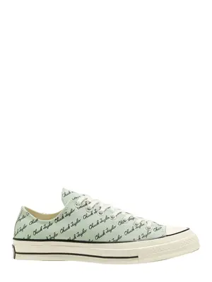 CONVERSE Chuck 70 Low Scripted Signature Print - Blue