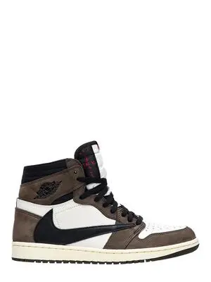 JORDAN Travis Scott X 1 Retro High Sneakers - Brown