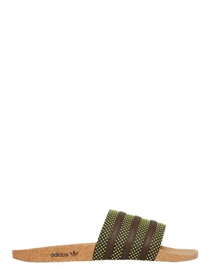Adidas Adilette Slide 'plant And Grow - Brown