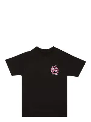 ANTI SOCIAL SOCIAL CLUB X Fragment Design Pink Bolt Tee - Black