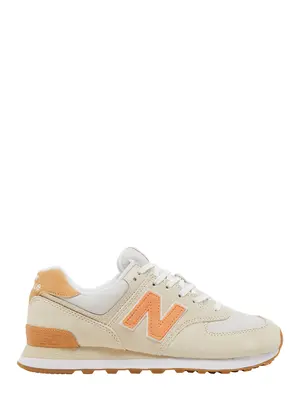 NEW BALANCE 574 Lace-up Sneakers - Cream