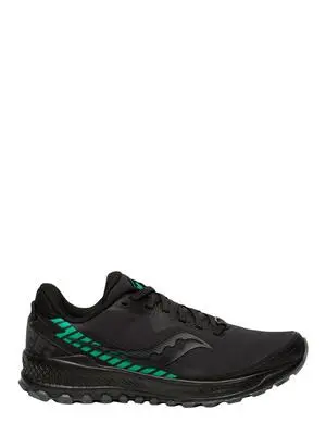 Saucony Wmns Peregrine Ice+ Lace Up Sneakers - Black
