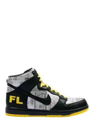 Nike Dunk Hi Supreme Tz Laf 'flom' High Top Sneakers - Black