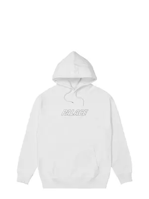 PALACE Jumbo Tri-ferg Drop Shoulder Hood - White