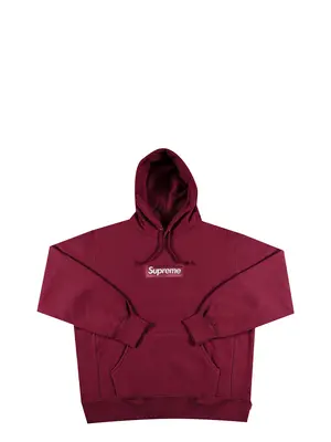 Supreme Box Logo Hooded Sweatshirt - Purple