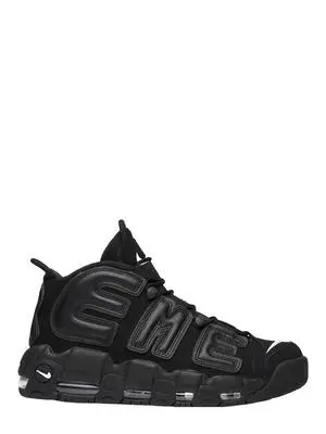 Nike Supreme X Air More Uptempo Sneakers - Black
