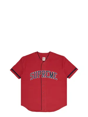 Supreme X Timberland Baseball Jersey - Red