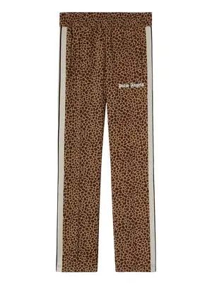 PALM ANGELS Palm Angels Leopard Jacquard Track Pants