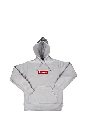 Supreme Box Logo Hooded Sweatshirt - Grey