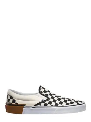 VANS Classic Slip-on Checkerboard Gum Block - Black