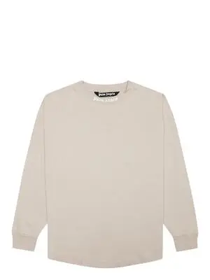 Palm Angels Classic Logo Long-sleeve Tee - Tan