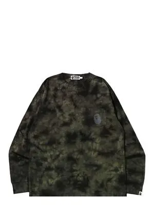 A BATHING APE Tie Dye Long-sleeve Tee - Black