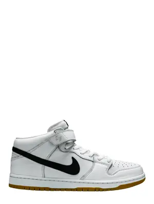 Nike Dunk Mid Sb 'orange Label' Sneakers - White