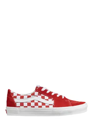 VANS Sk8-low Checkerboard Sneakers - Red