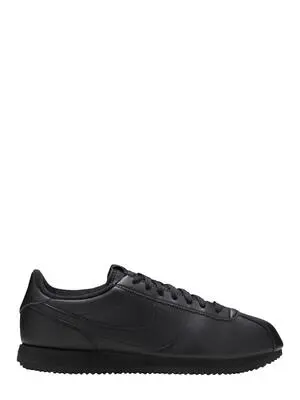 Nike Cortez Basic Leather Sneakers - Black
