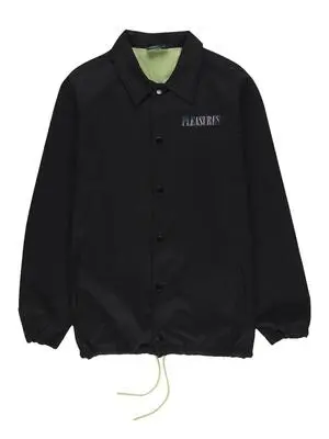 PLEASURES Bended Coach Jacket - Black