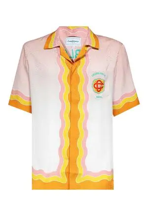 Casablanca Cuban Collar Shirt - Multicolor