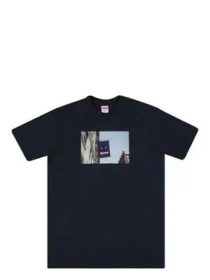Supreme Banner Tee 'navy - Blue