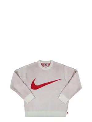 Supreme X Nike Crewneck Sweater - White