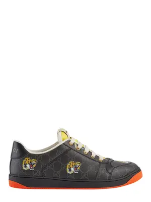 Gucci Screener 'tiger' Sneakers - Black