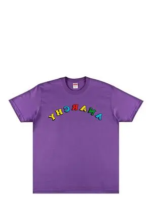 Supreme X Jamie Reid Anarchy Tee 'purple' Purple