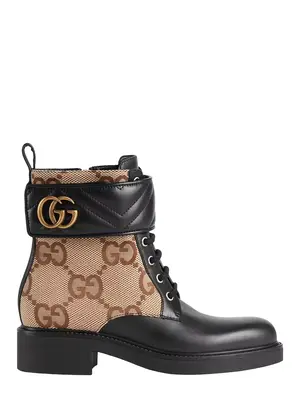 Gucci Double G Ankle Boots - Brown