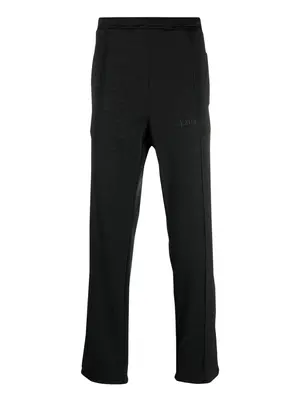 Palm Angels Tuxedo Leopard Track Pants /white - Black