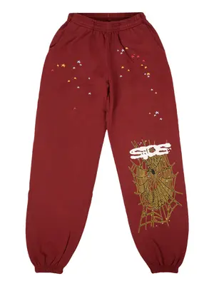 SP5DER Sweatpants - Red