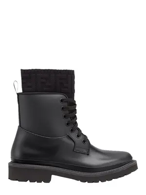 Fendi Rockoko Biker Boot - Black